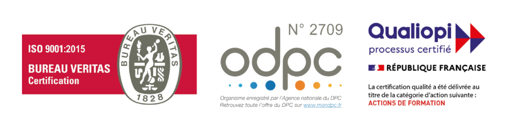 Logos-certifications-ISO-9001-ODPC-Qualiopi - Connaissance & Evolution